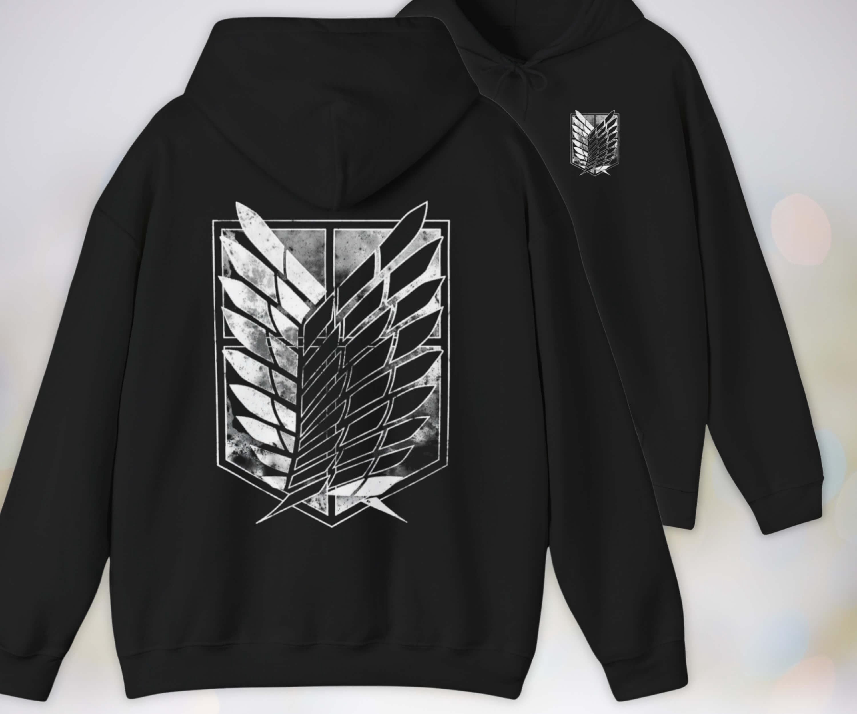 2 side Anime Hoodie - Attack on Titan, Wings of Freedom, Manga Anime ...