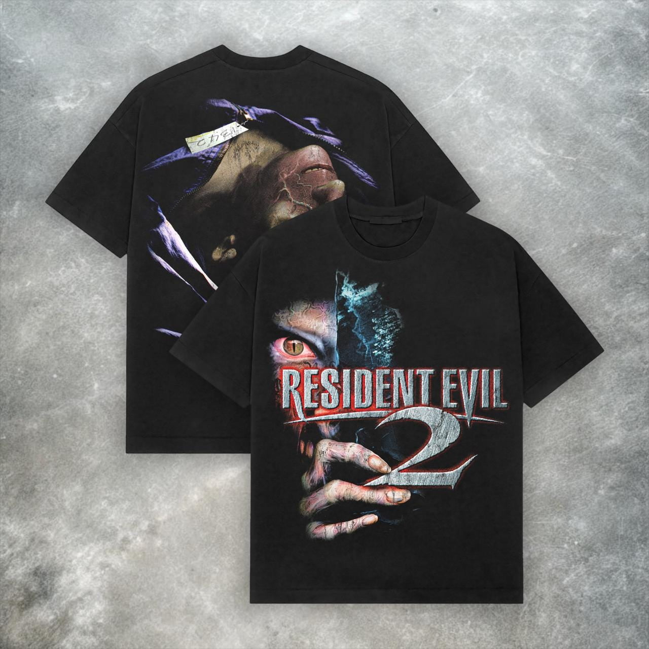 2 side Resident Evil 2 PS2 Tee - Y2K Vintage Horror Game Shirt ...