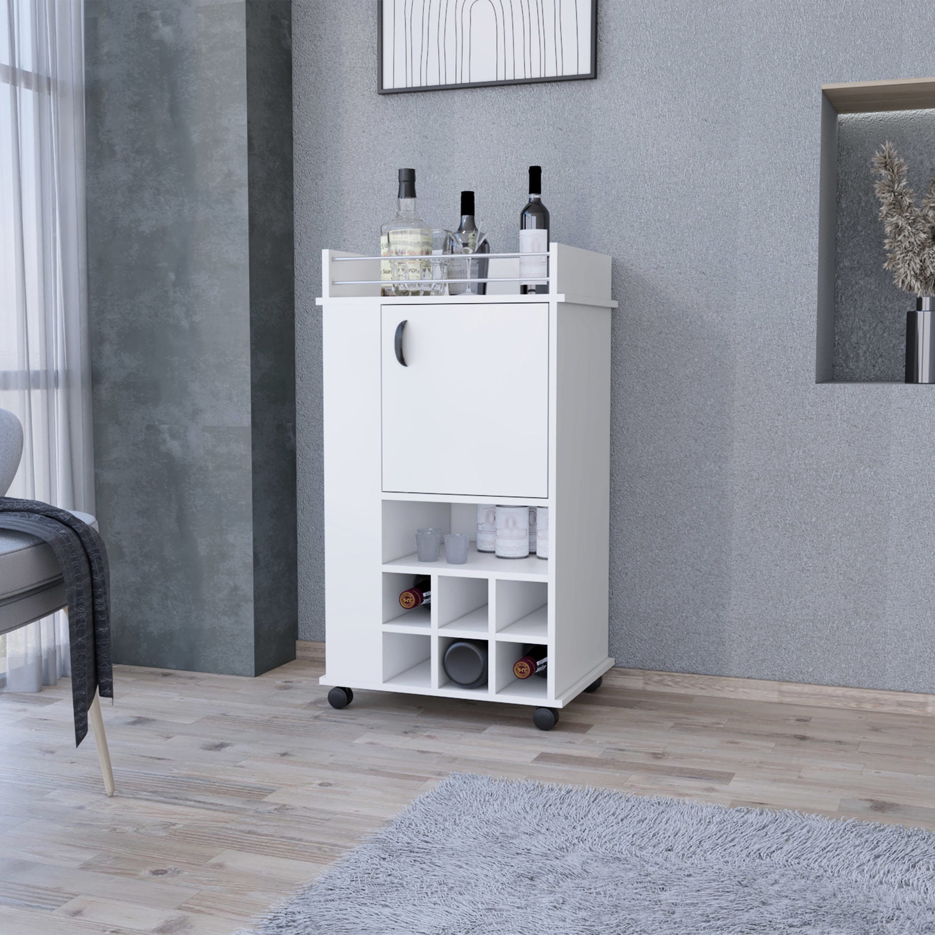2-side Shelves, Smooth-rolling Wheels - Display and Move for Gatherings ...