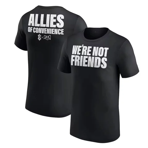 2-sided Alexa Bliss & Charlotte Flair We're Not Friends 2025 T-Shirt ...