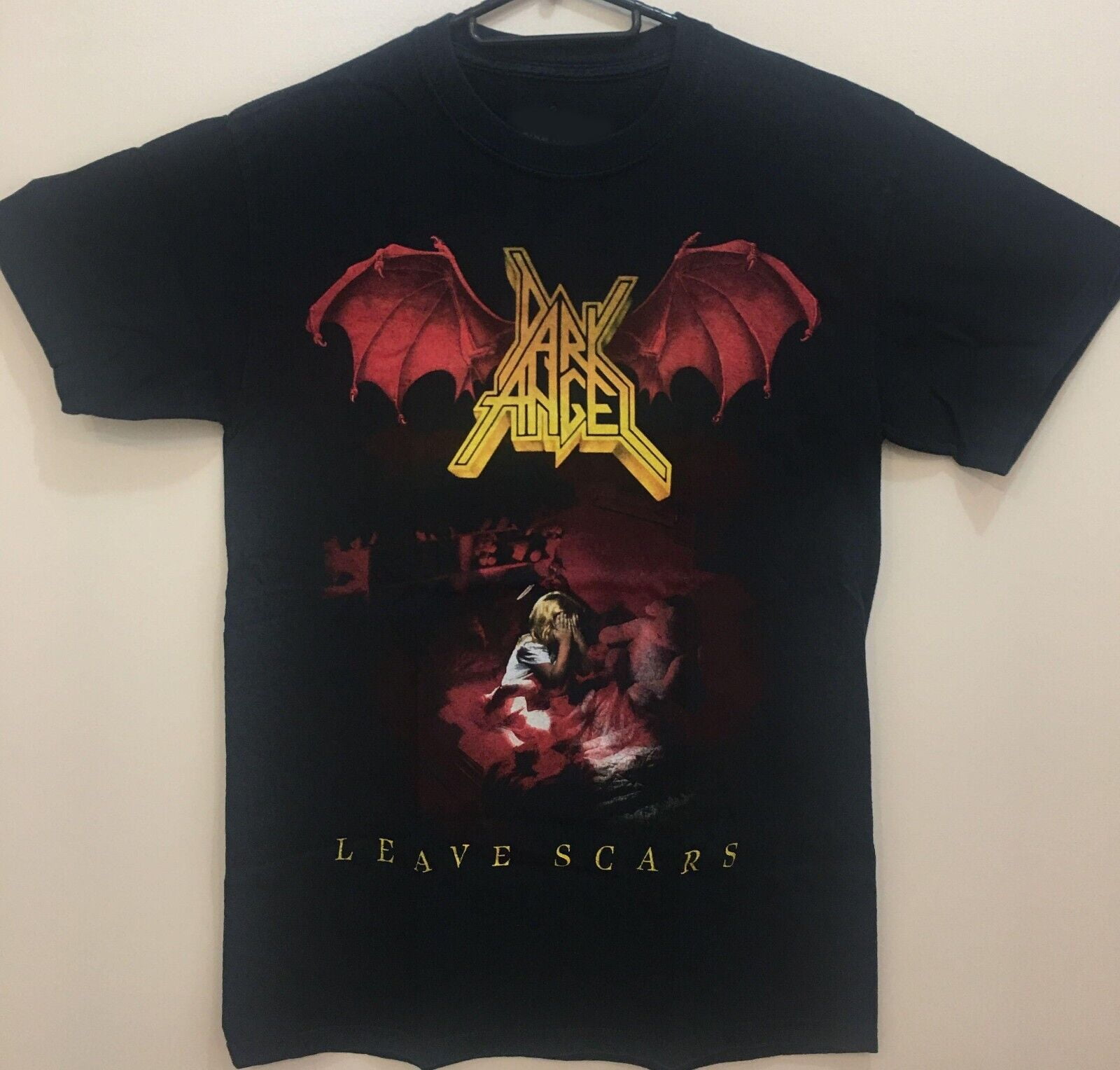 2 sided Dark Angel band t-shirt - Leave Scars, thrash metal band shirt ...