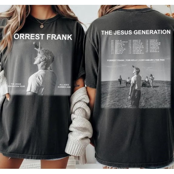 2 sided Forrest Frank Jesus Generation Tour T-Shirt, Christian Music ...