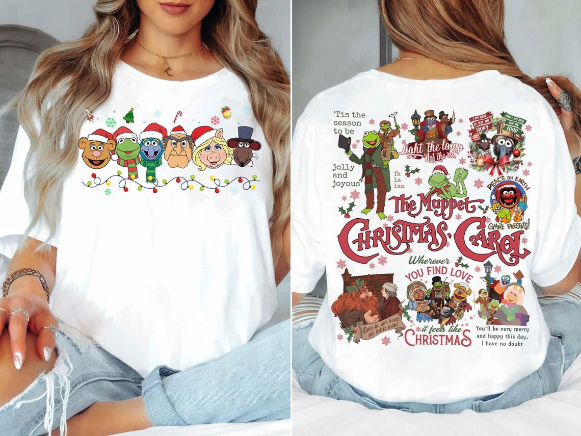 2-sided The Muppets Christmas Carol shirt Christmas Lights Shirt, Gonzo ...