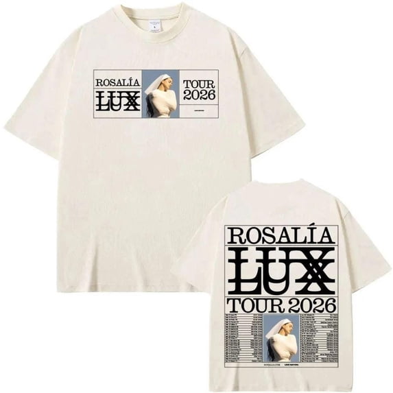 2 sided ROSALIA LUX tour 2026 T-SHIRT, Concert Merch Tee, Unisex Music ...