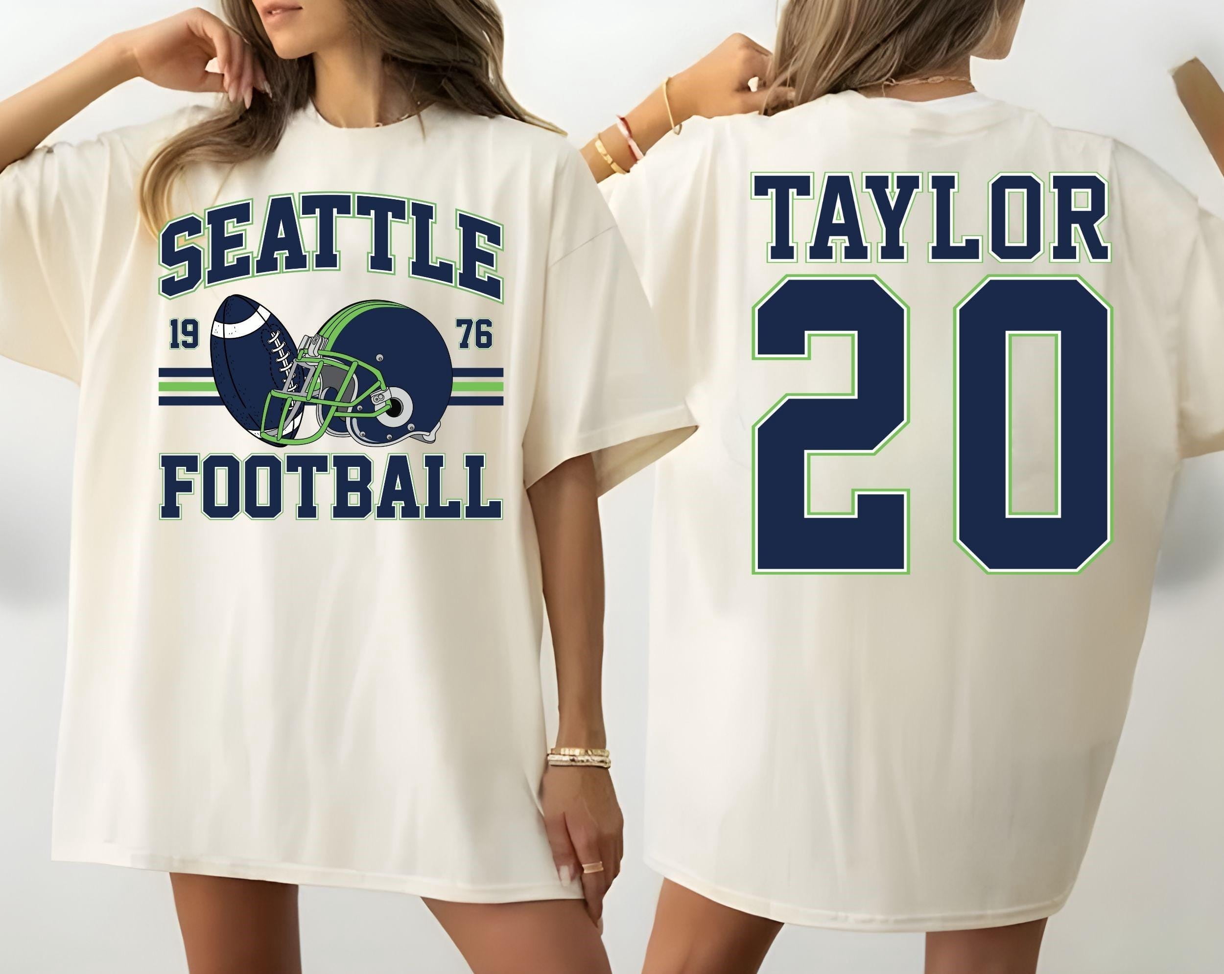 2 sided Retro Seattle Football T-Shirt, Seattle Game Day T-shirt ...