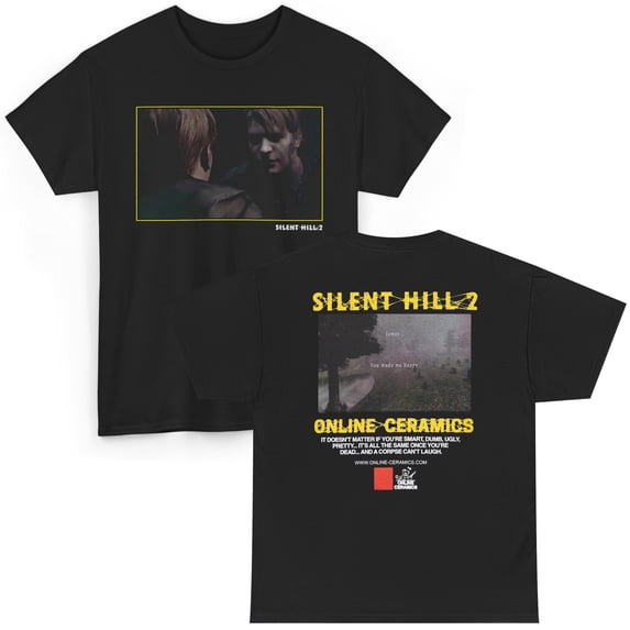 2 sided Silent Hill 2 Tee: Retro Horror Game T-Shirt, James Sunderland ...
