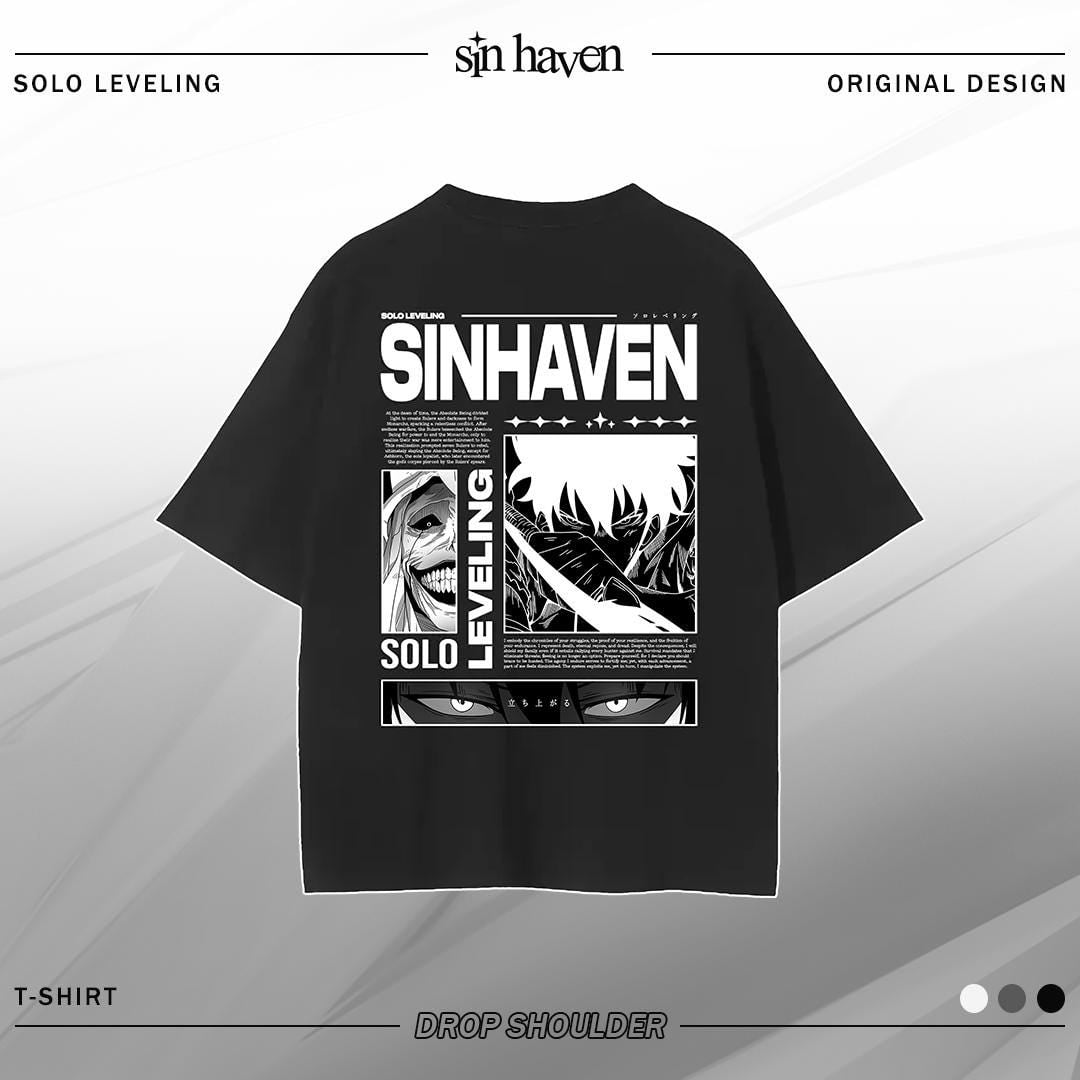2 sided Solo Leveling Drop Shoulder Seamless T-Shirt - Walmart.com