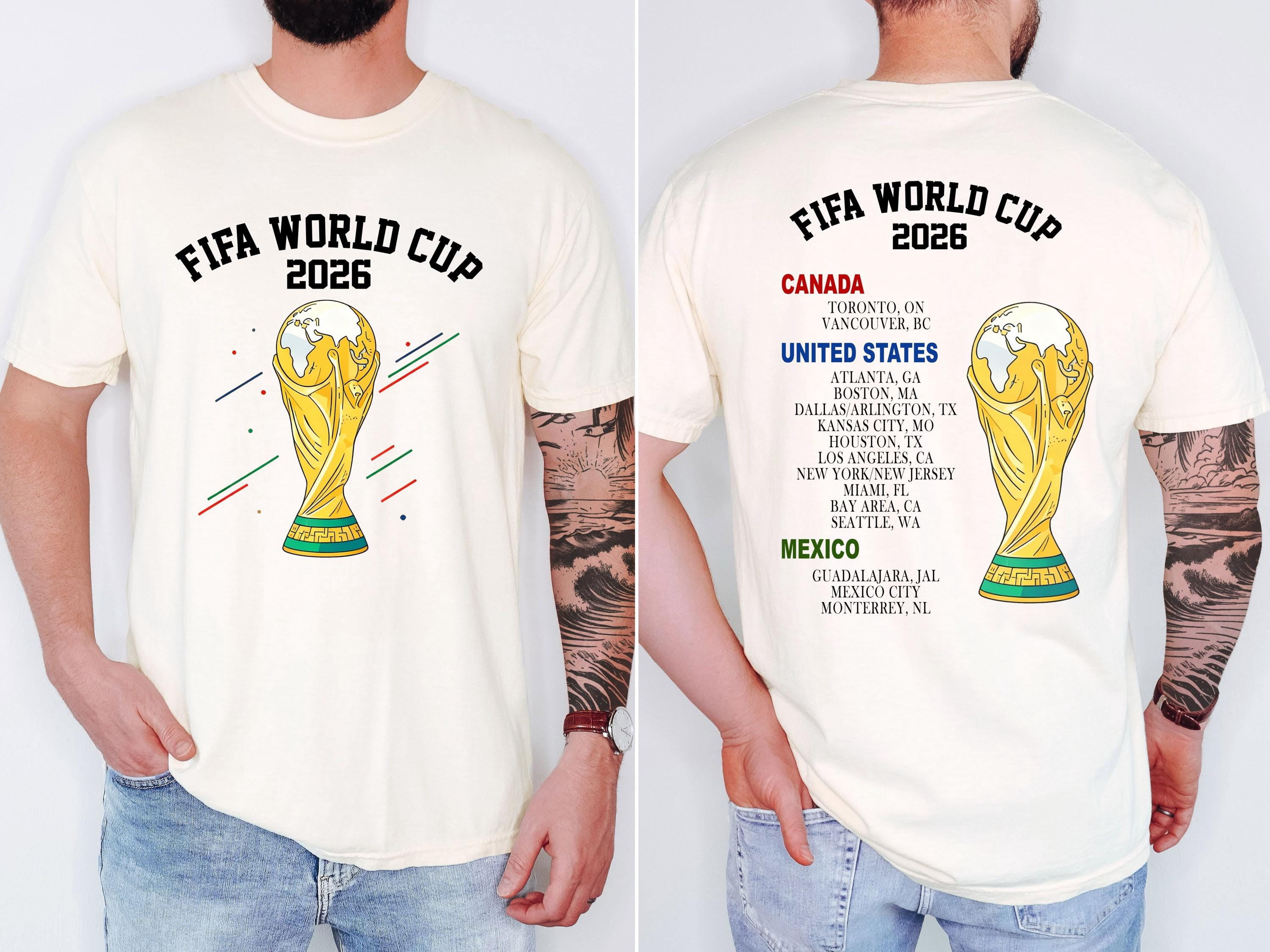 2 sided World Cup 2026 T-Shirt, Soccer Fan T-Shirt, USA Canada Mexico ...