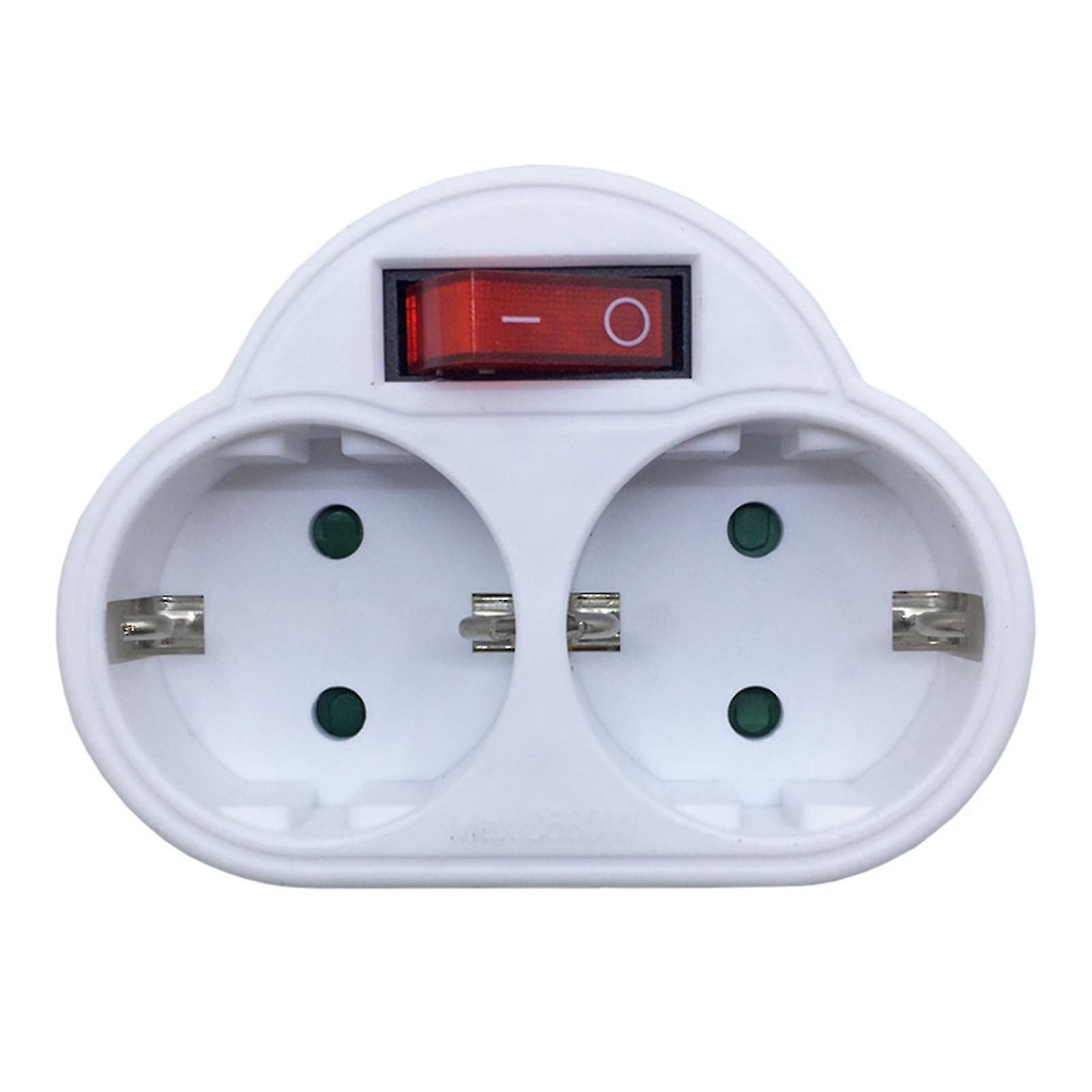 2-slot Eu Socket Schuko Socket Distributor Socket Strip Plug Adapter Eu ...