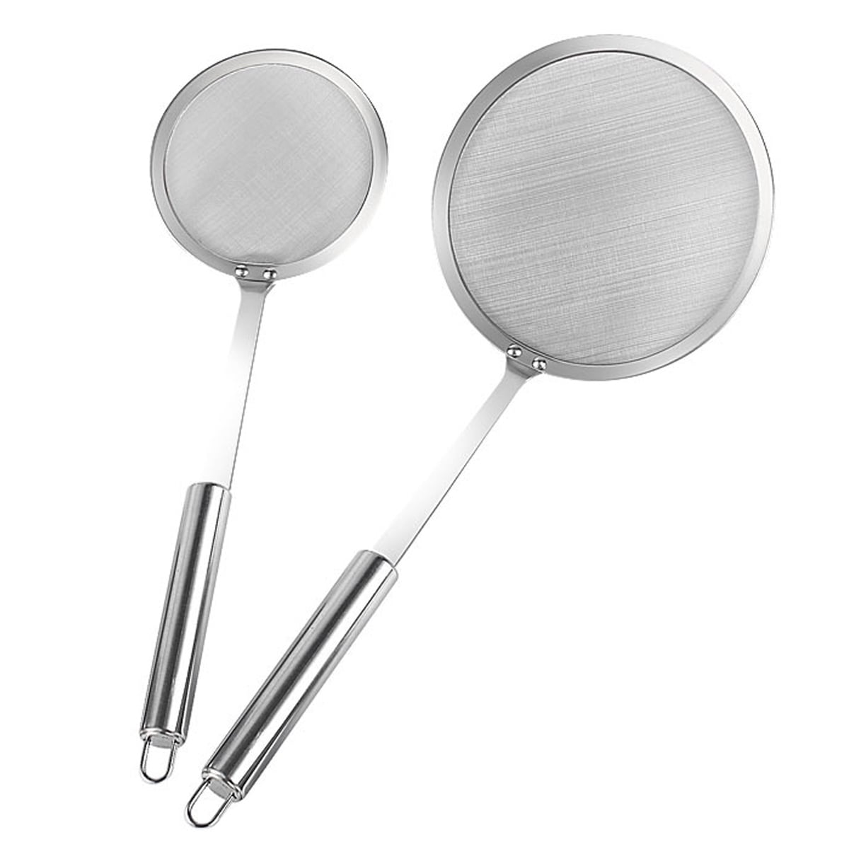 2 stainless steel slotted spatula, colander, stainless steel mesh sieve ...
