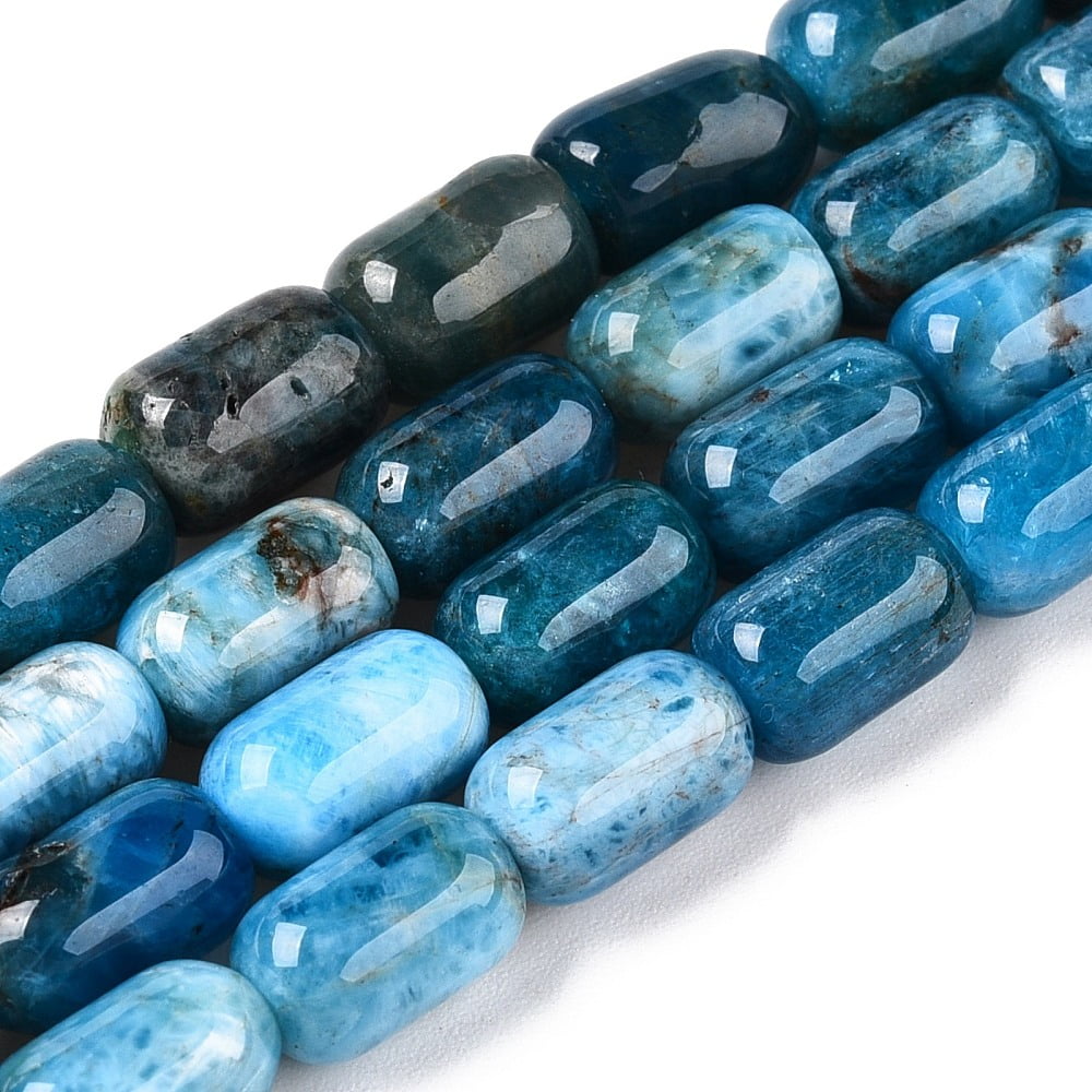 2 strand Natural Apatite Beads Strands Faceted Column 9~9.5x6~6.5mm ...