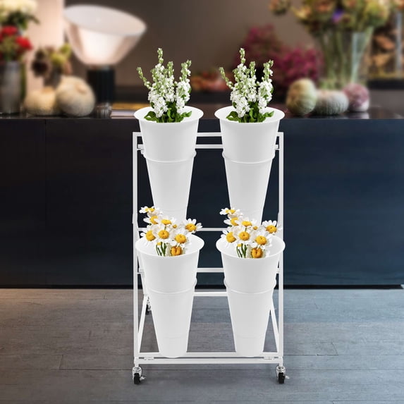 2-tier Flower Holder, Flower Display Stand, Flower Display Stand with 4 ...