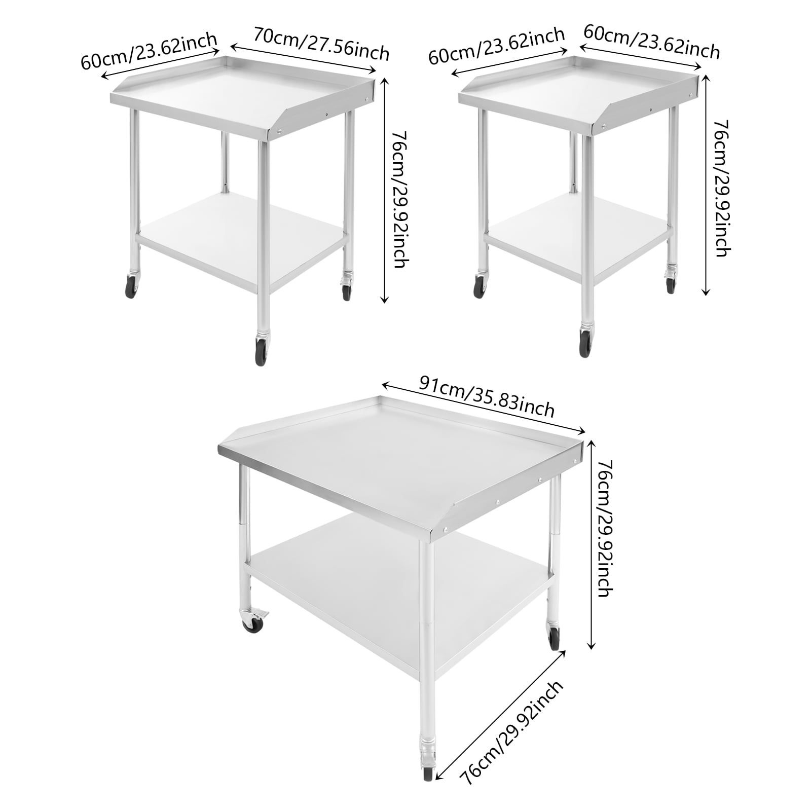 2-tier Work Table, Stainless Steel Work Table, Commercial Prep Table ...