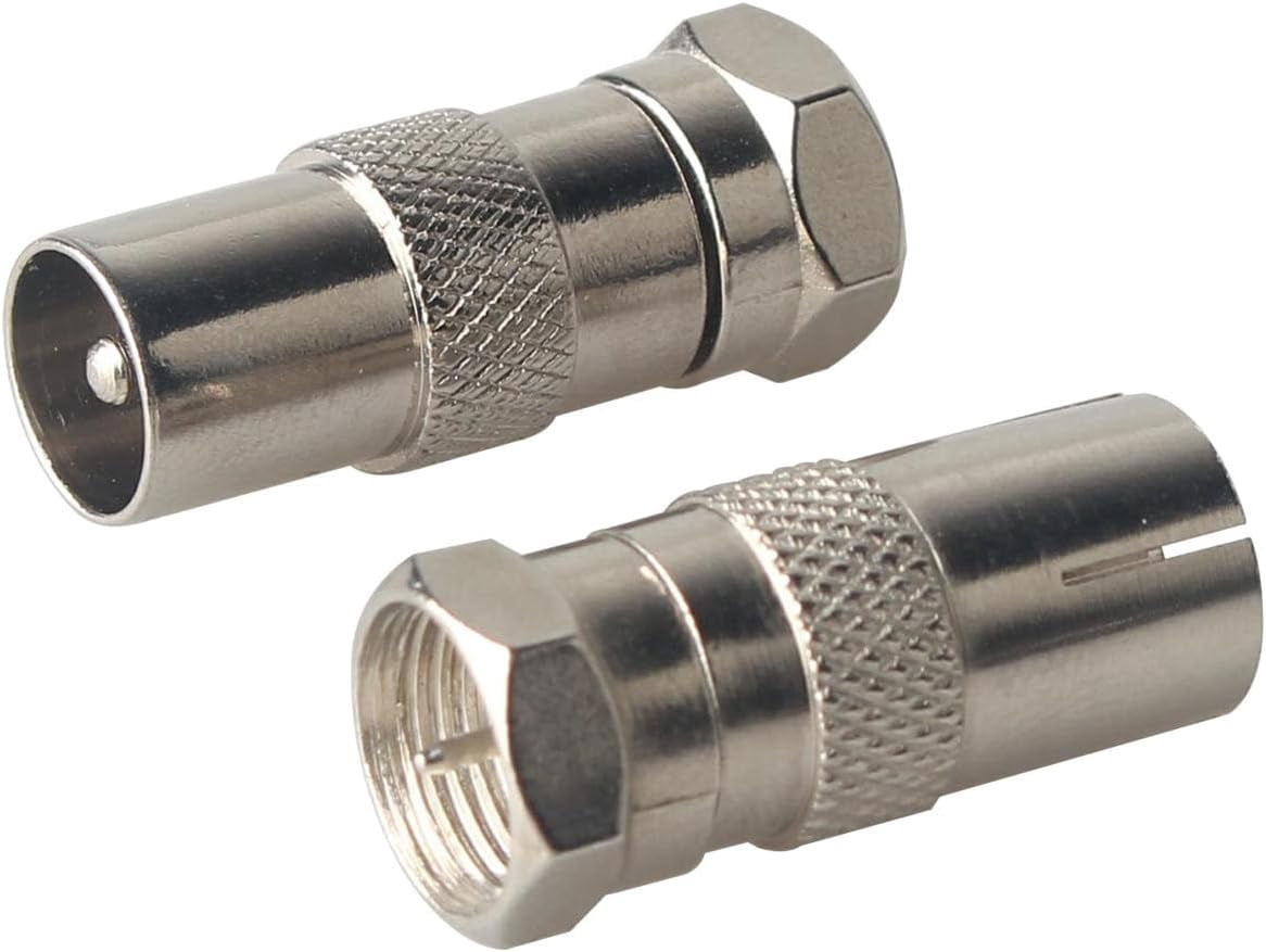 2 type to TV coaxial adapter plug male to coaxial socket male antenna ...
