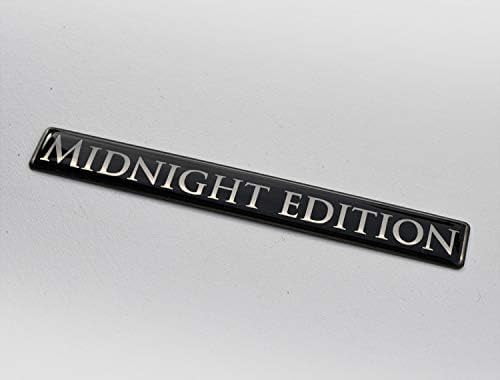 2 unit set (pair) of Midnight Edition Real Metal Premium Emblem Badges ...