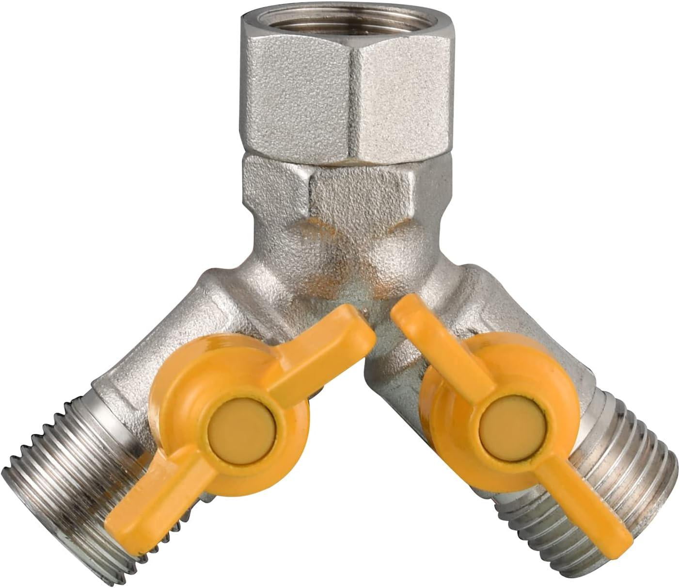 2-way Y-distributor for 1 g 3/4 water connection for water supply hose ...