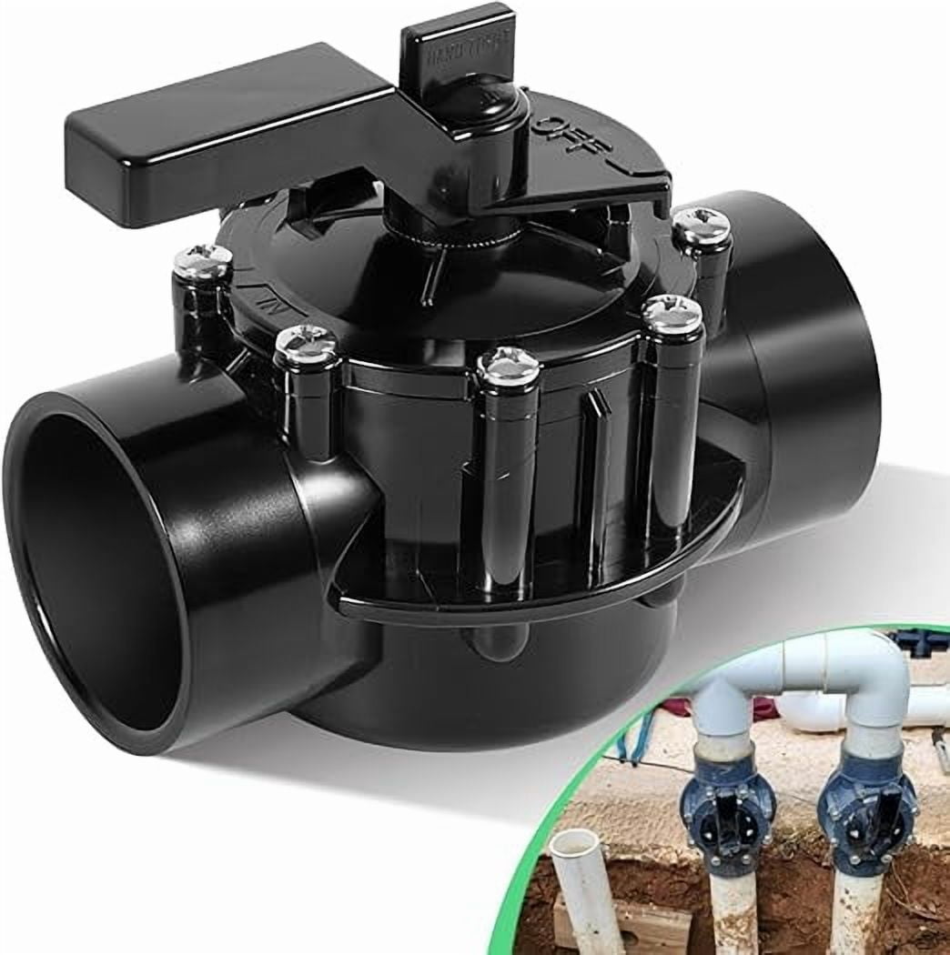 2 way valve 2 to 2-1/2-Inch Pool Diverter Valve Fit for Most Pool Pumps ...