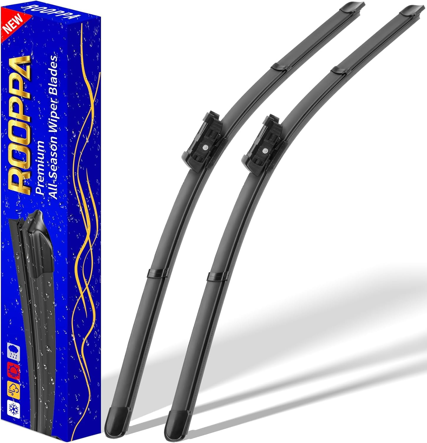2 wipers Replacement For 2017-2023 Tesla Model 3/2020-2023 Model Y ...