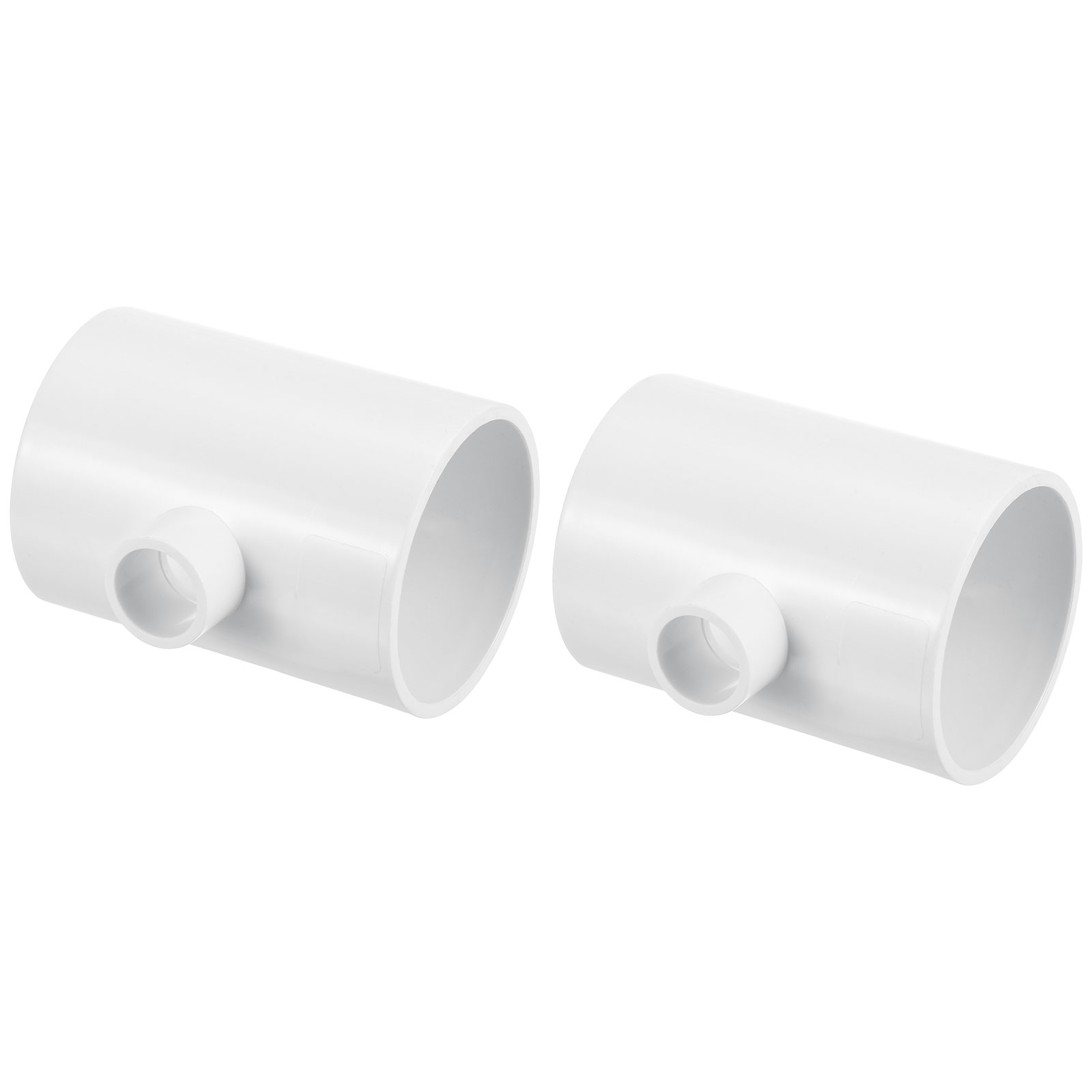 2" x 1/2" 3 Way Tee Pipe Fittings UPVC, 2 Pack Joint Coupling Pipe ...