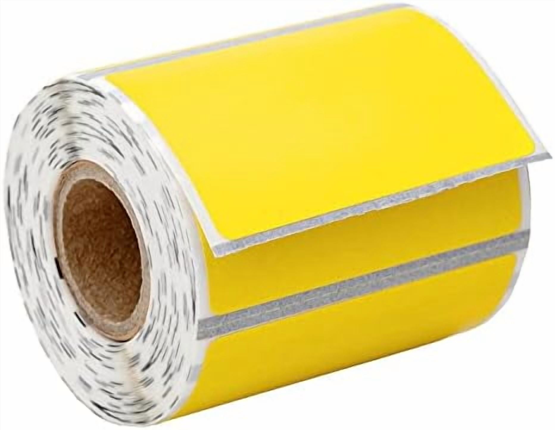 2" x 1.25" Yellow Multipurpose Labels on 0.75" Core Compatible with ...