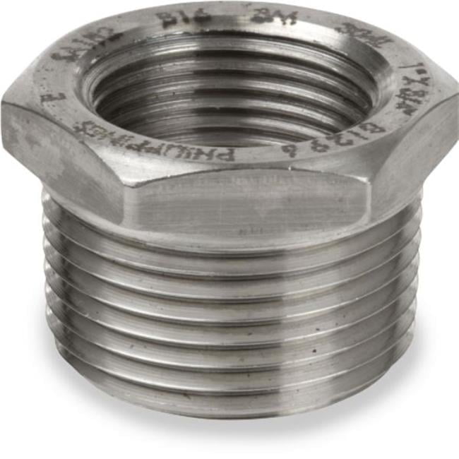 2 x 1.25 in. 304 Stainless Steel Threaded Hex Bushing - Walmart.com