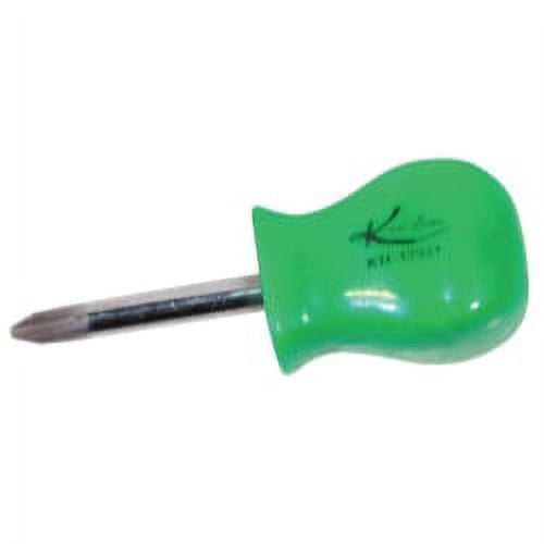 #2 x 1.5" Stubby Phillips Screwdriver with Green Handle - Walmart.com