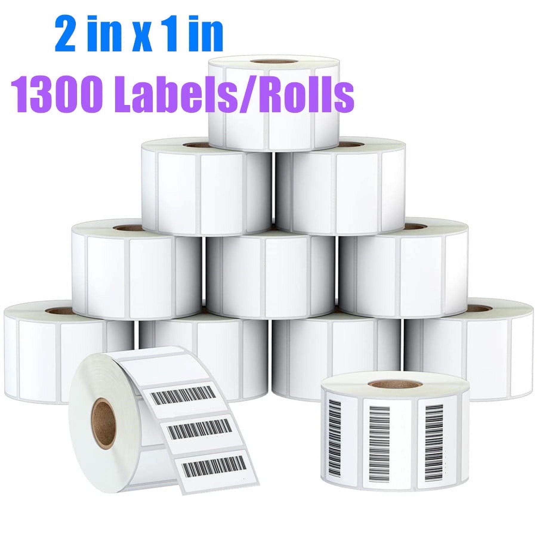 2" x 1" 51mm x 25mm Direct Thermal Label Multipurpose Shipping Address ...