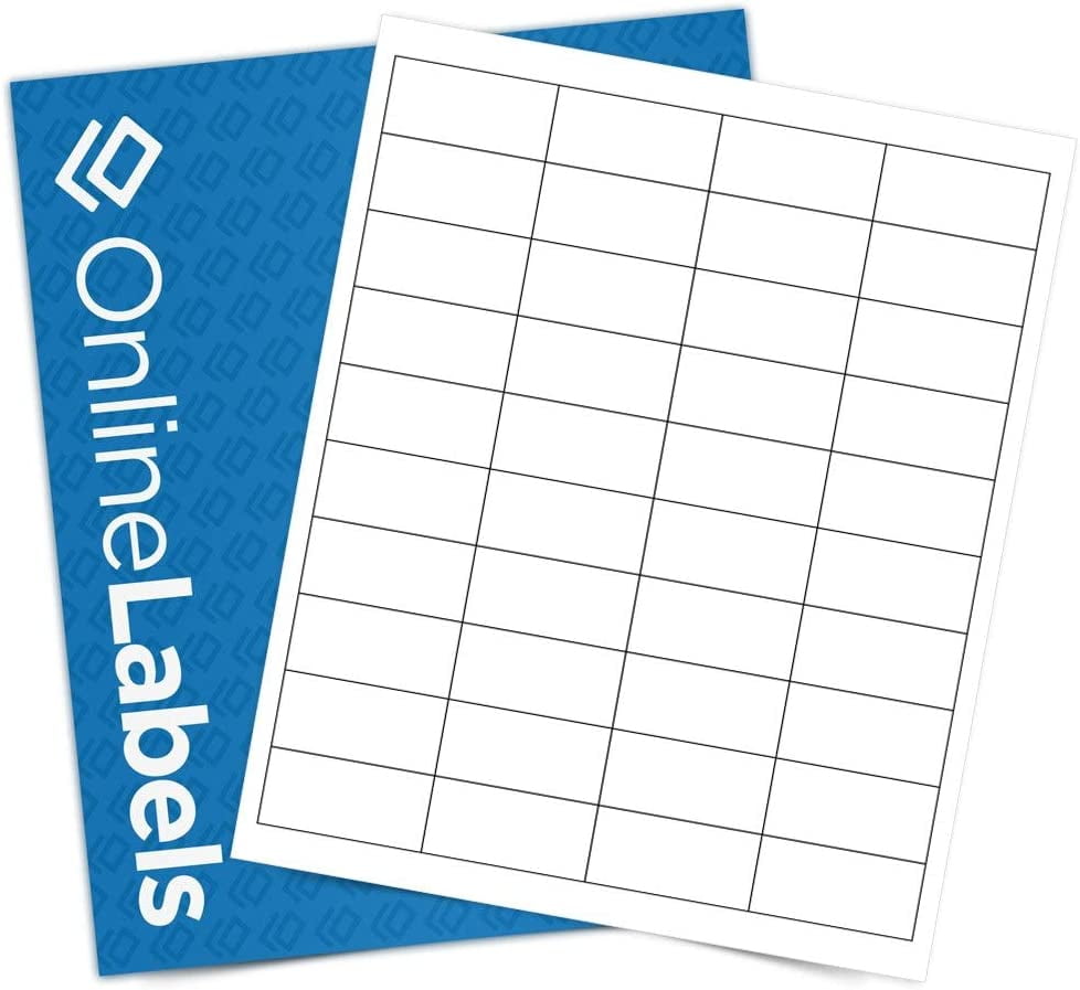 2 x 1 Rectangle Barcode Labels - Pack of 4,000 Labels, 100 Sheets ...
