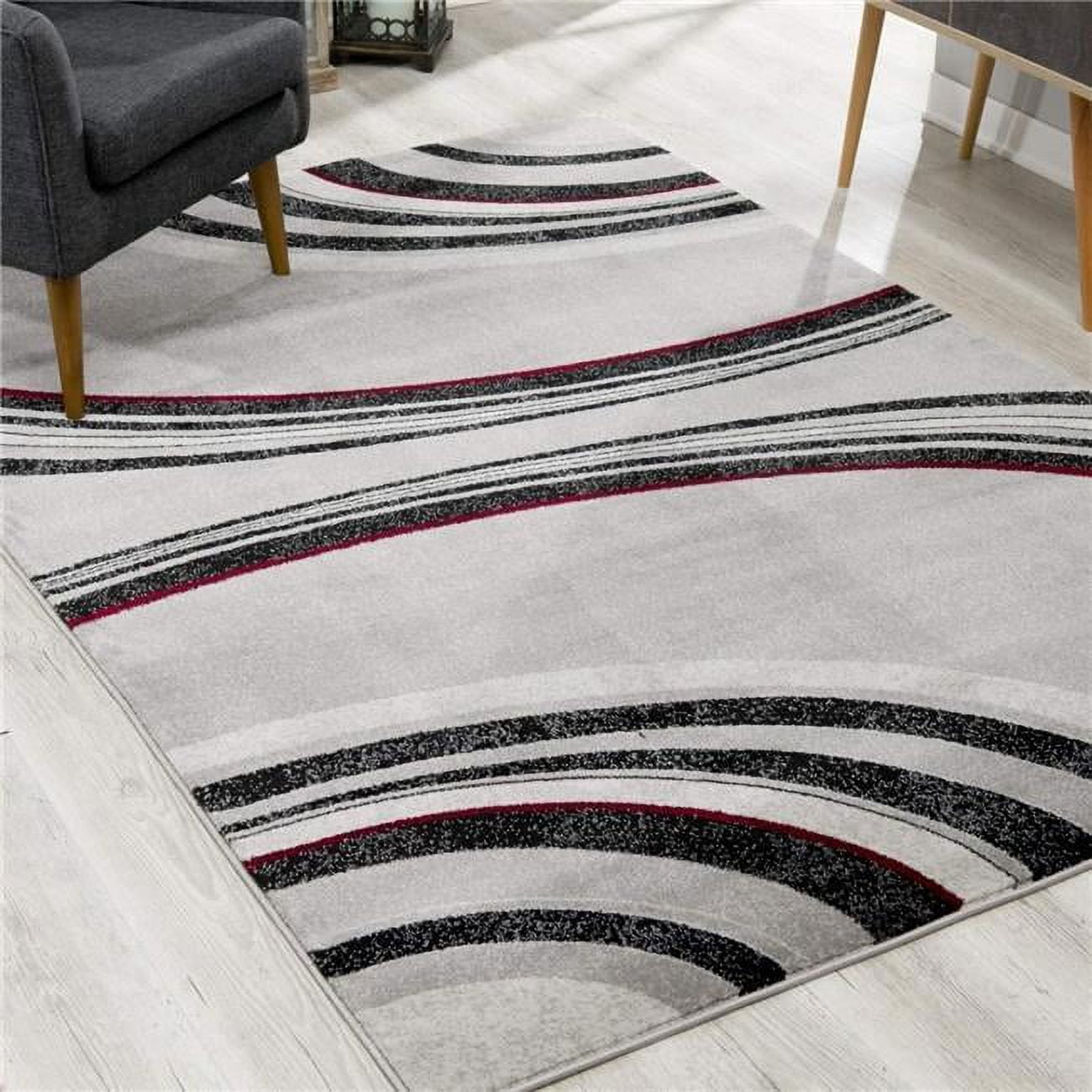 2 x 10 ft. Gray Modern Geometric Runner Rug - Walmart.com