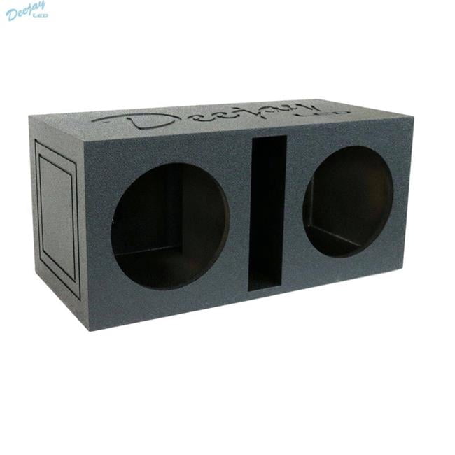 2 x 10 in. Round Double Center Port Vented Round Empty Car Bass Speaker ...