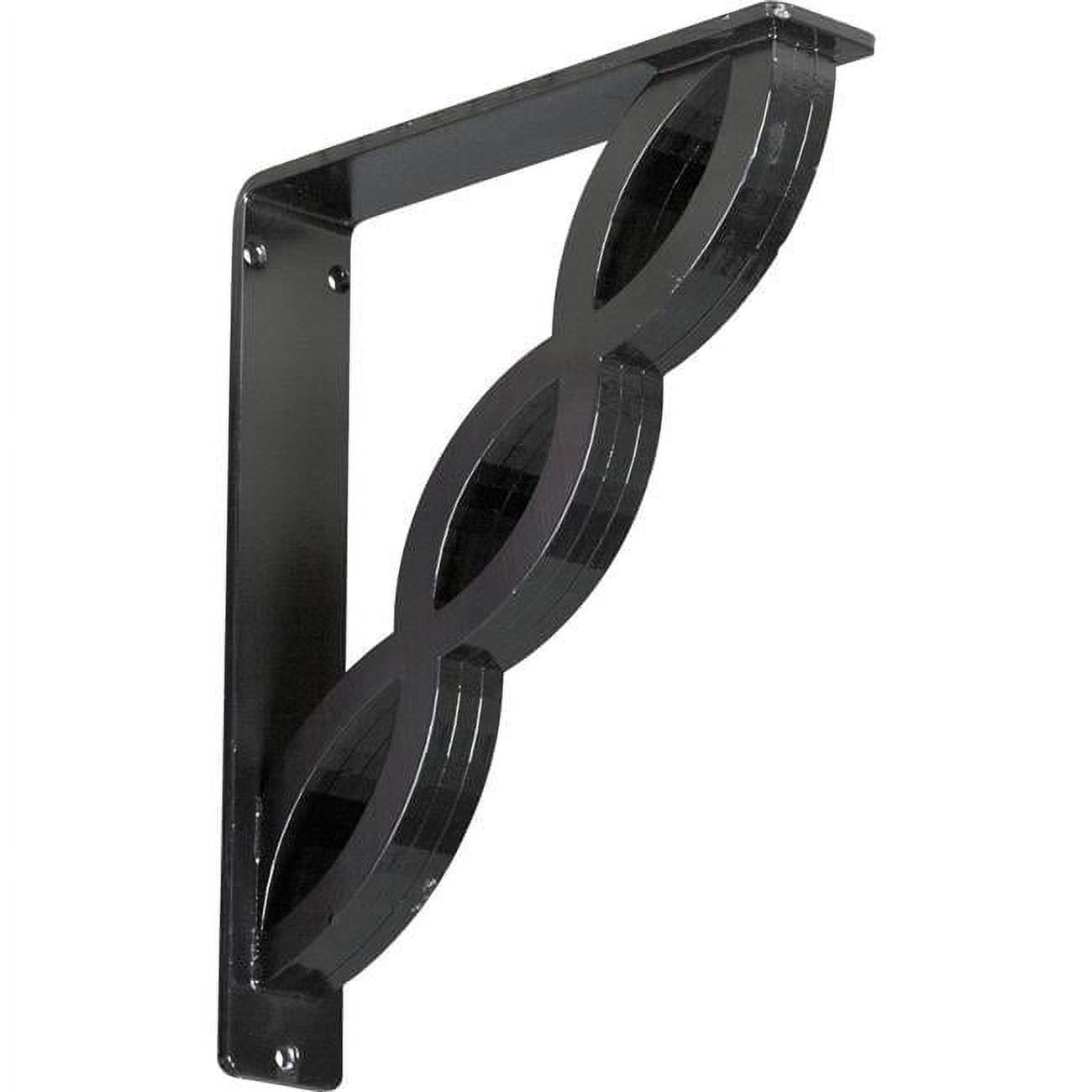 2 x 10 x 12 in. Loera Wrought Iron Bracket - Triple Center Brace Powder ...