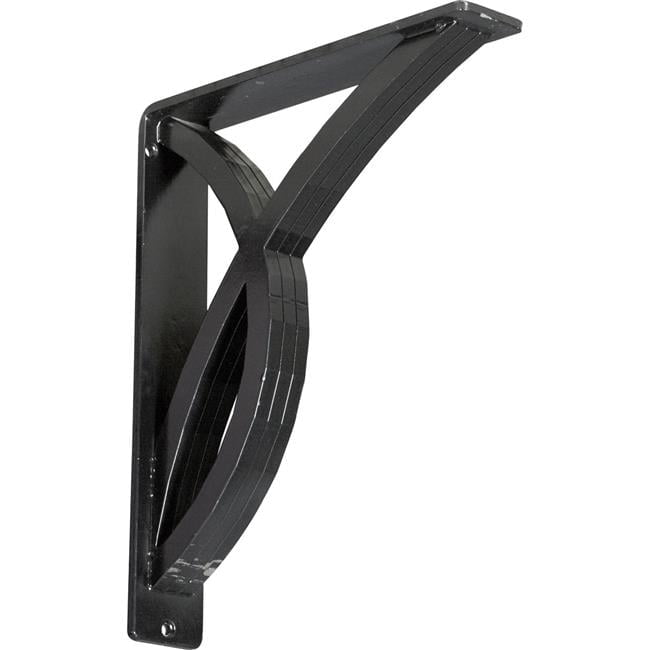 2 x 10 x 12 in. Miller Wrought Iron Bracket - Black - Walmart.com