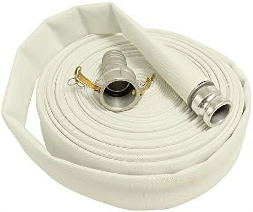 2" x 100' Coupled Camlock Type C & E Single Jacket Mill Hose (250 LB ...