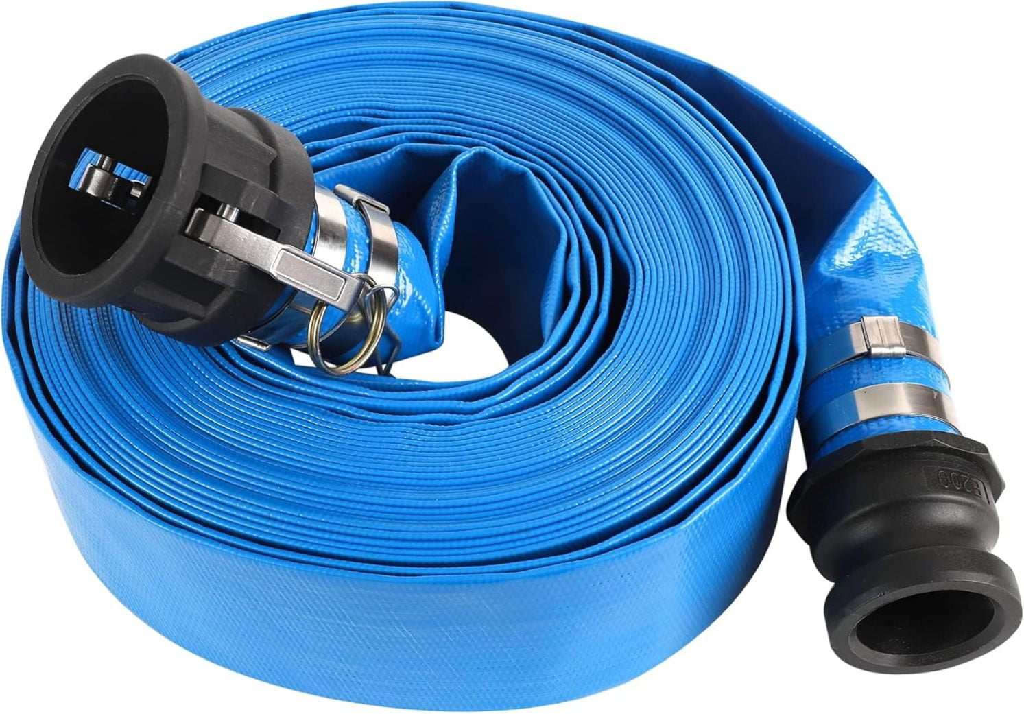 2" x 100FT Blue Discharge Hose with Camlock C and E Fittings ...