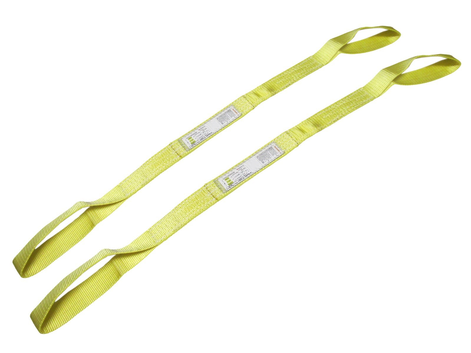 2" x 12 FT Web Sling Eye & Eye 2-ply Synthetic Lifting Tow Strap Choker ...