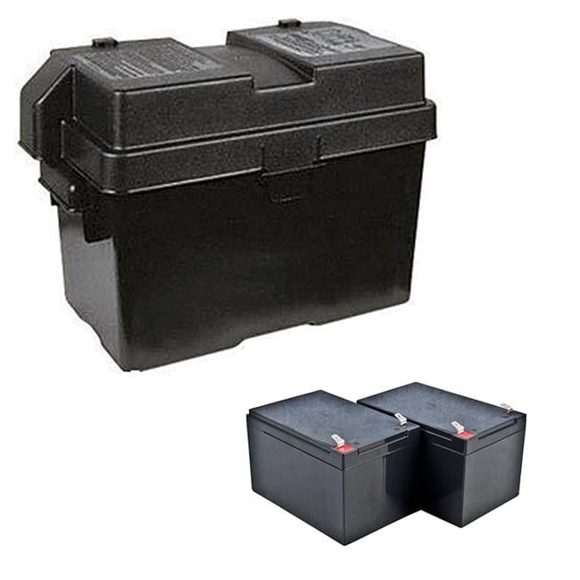 2 x 12V 12AH Two Batteries Box - Walmart.com