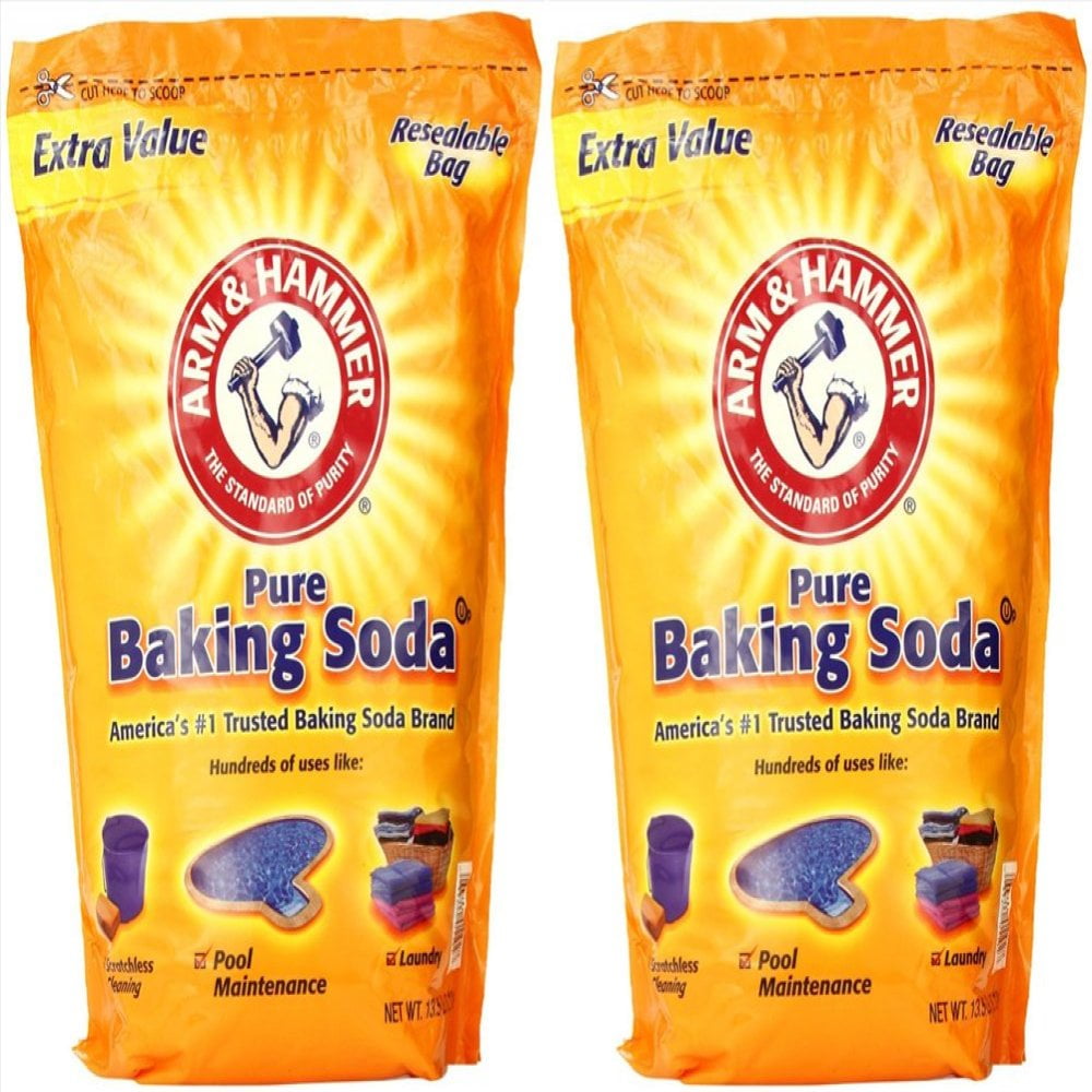 BcTlyInc 2 x 13.5 Pounds Pure Baking Soda, 27 Pounds Total, Resealable ...