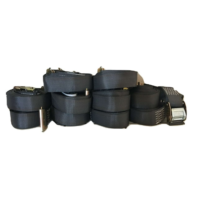 2" x 16 Ft Interior Van Cam Buckle E-Track Strap w/ Spring E Fittings ...