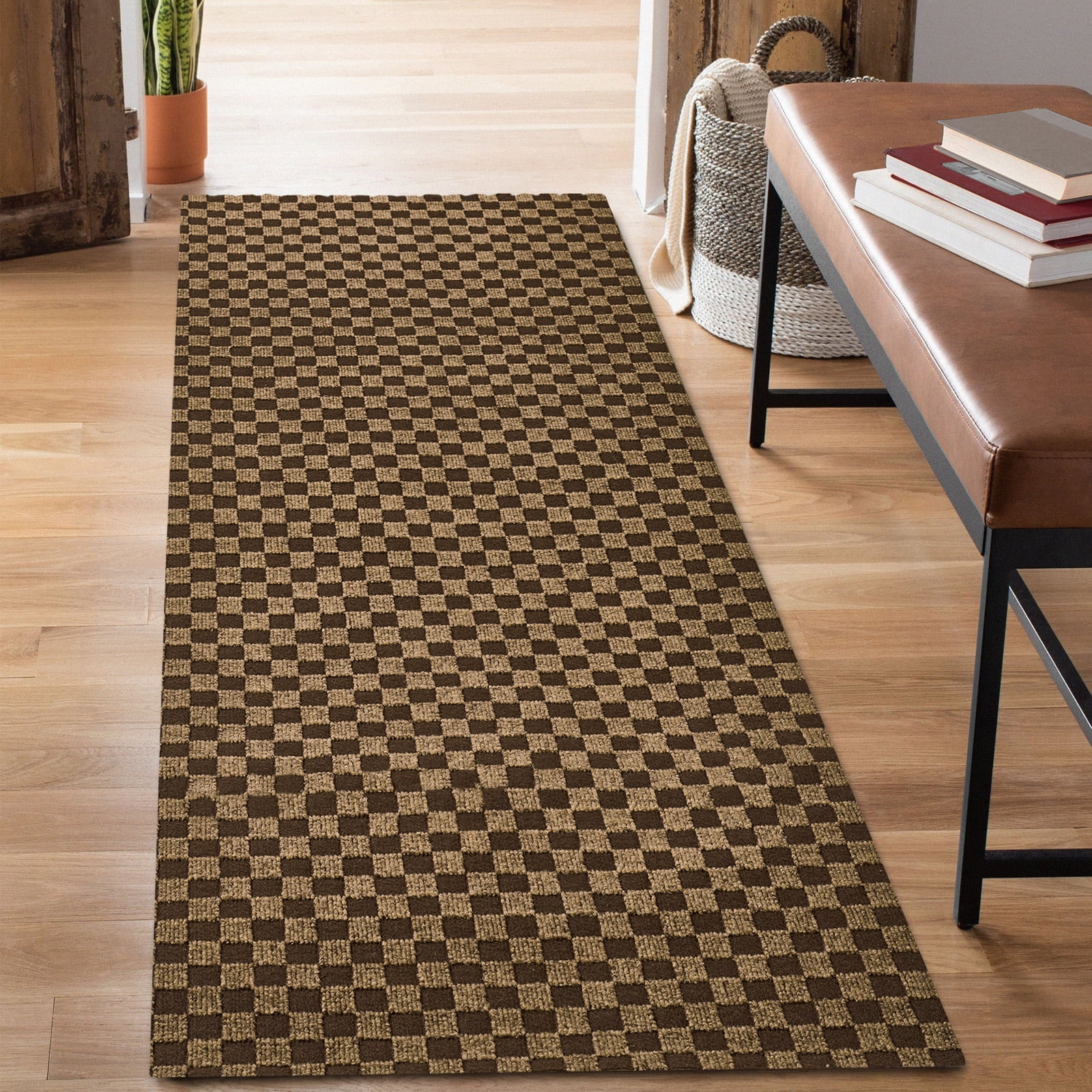 2' x 18' Runner Rugs with Rubber Backing, Outdoor Indoor Utility Non ...