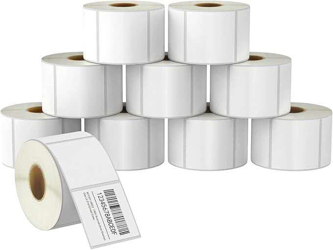 2" x 2" (51 mm x 51 mm) Square Labels Compatible with Zebra & Rollo ...