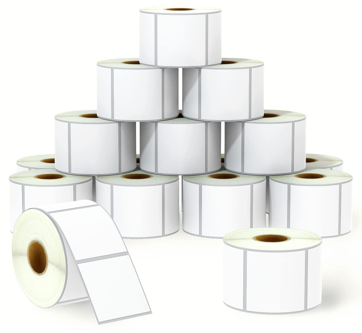 2" x 2" (51 mm x 51 mm) Square Labels Compatible with Zebra & Rollo ...