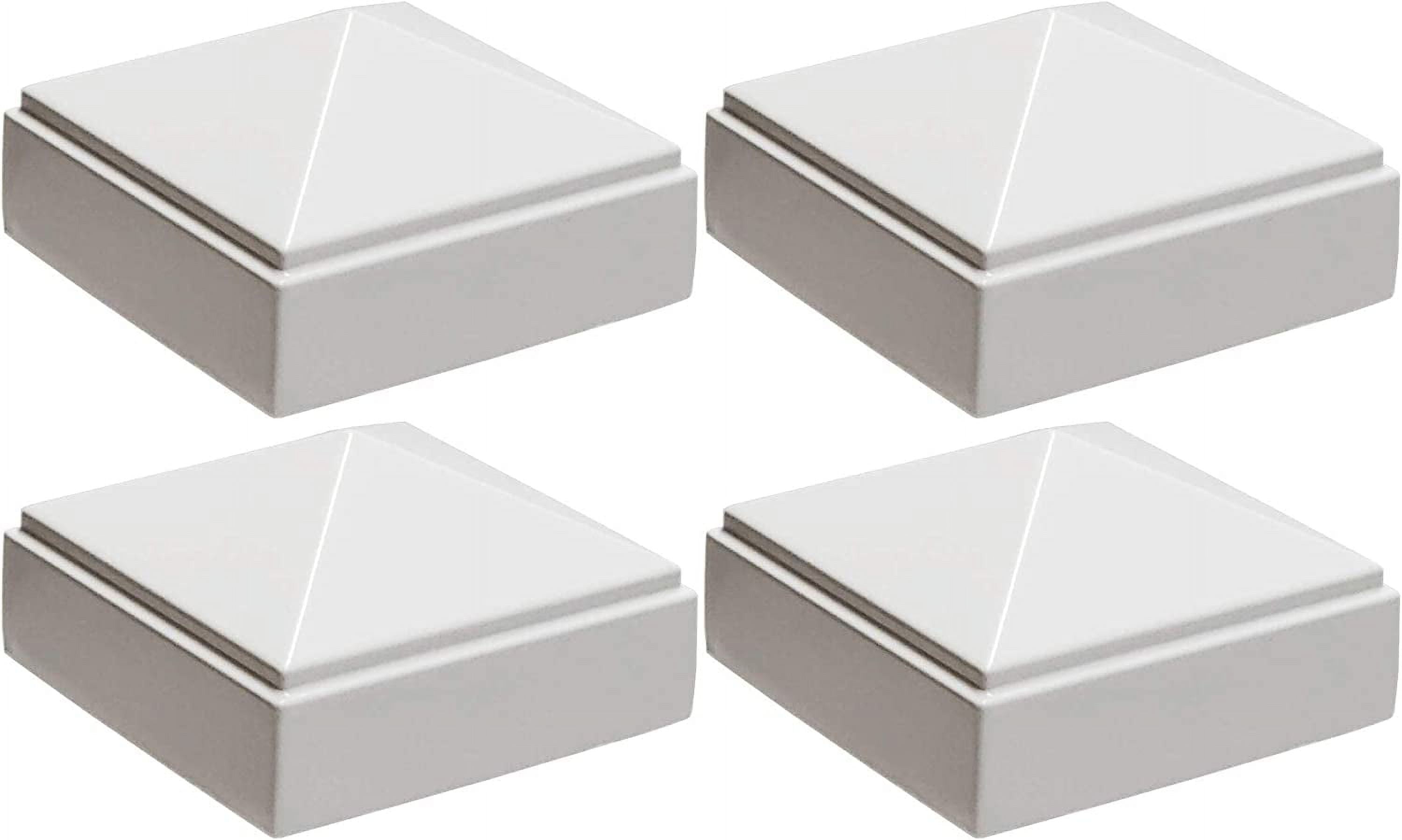 2" x 2" Aluminium Pyramid Post Cap for Metal Posts - Pressure Fit ...