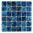 2" x 2" Calacatta Blue Square Pattern Porcelain Mosaic 2x2 Pool Tile ...