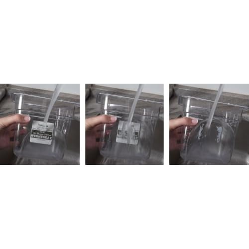 2" x 2" Dissolvable Labels, White Direct Thermal Food Safety Labels ...