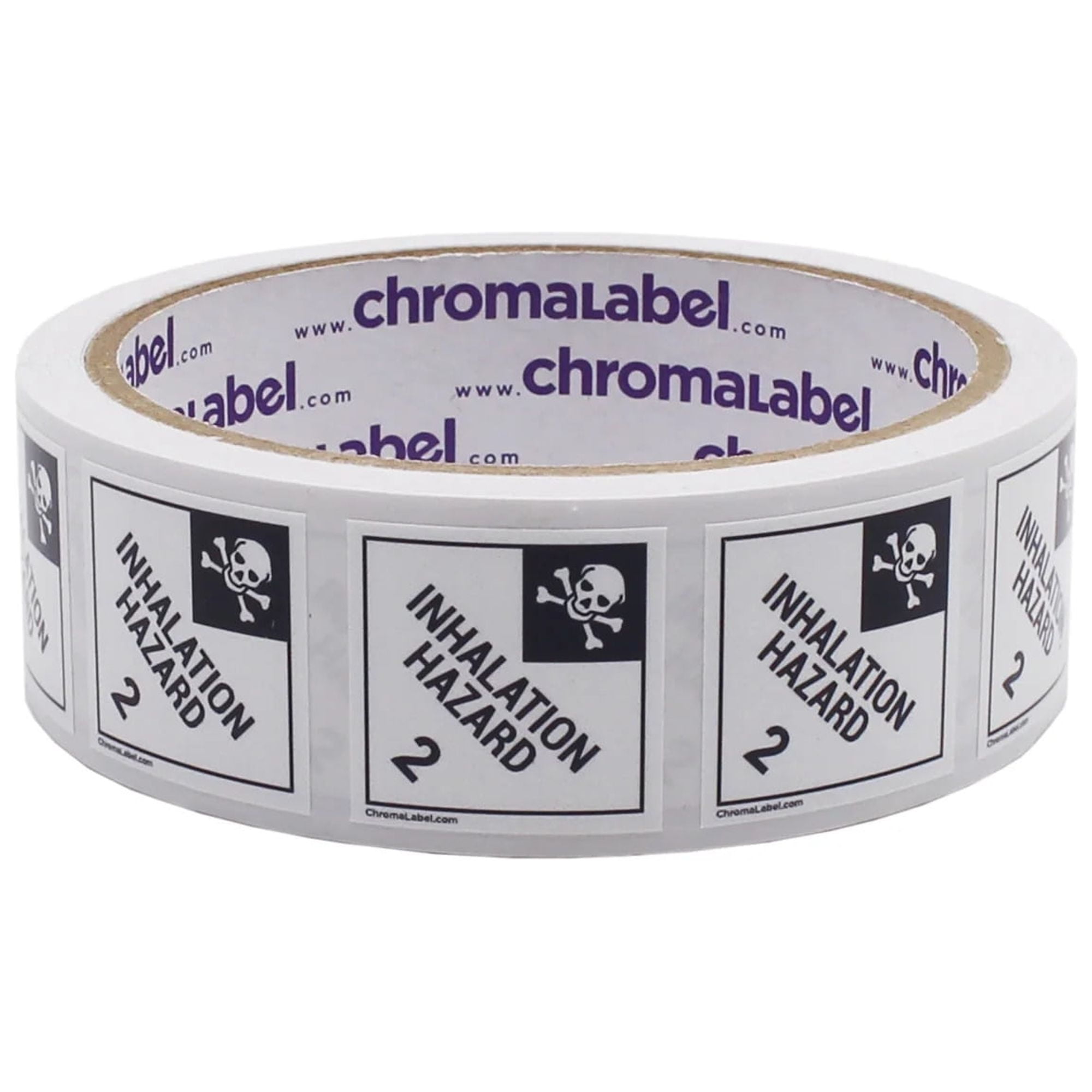 2 x 2 Permanent Durable Square D.O.T. Hazard Labels, Class 2 Inhalation ...