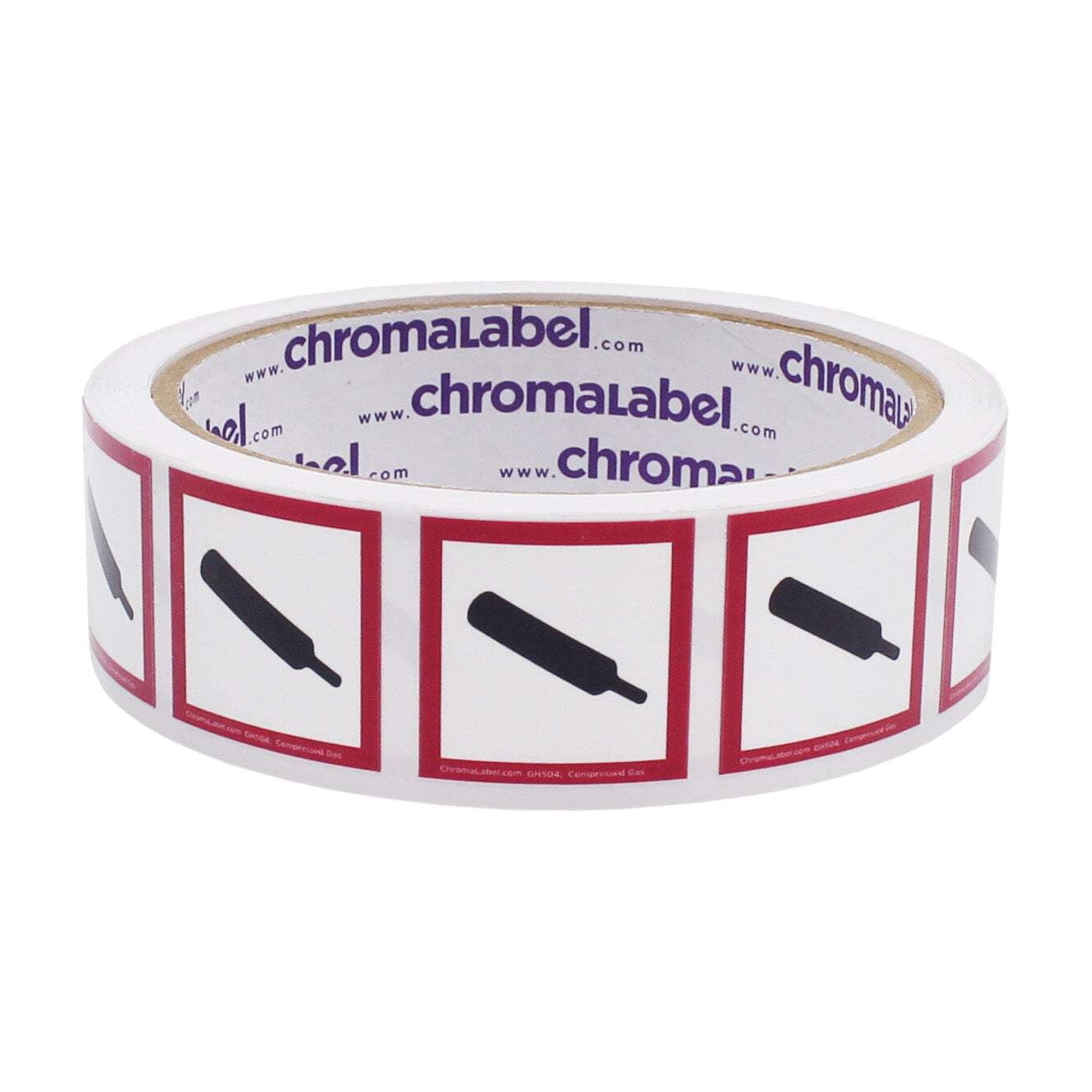 2" x 2" Permanent Durable Square D.O.T. Hazard Labels, GHS04 ...