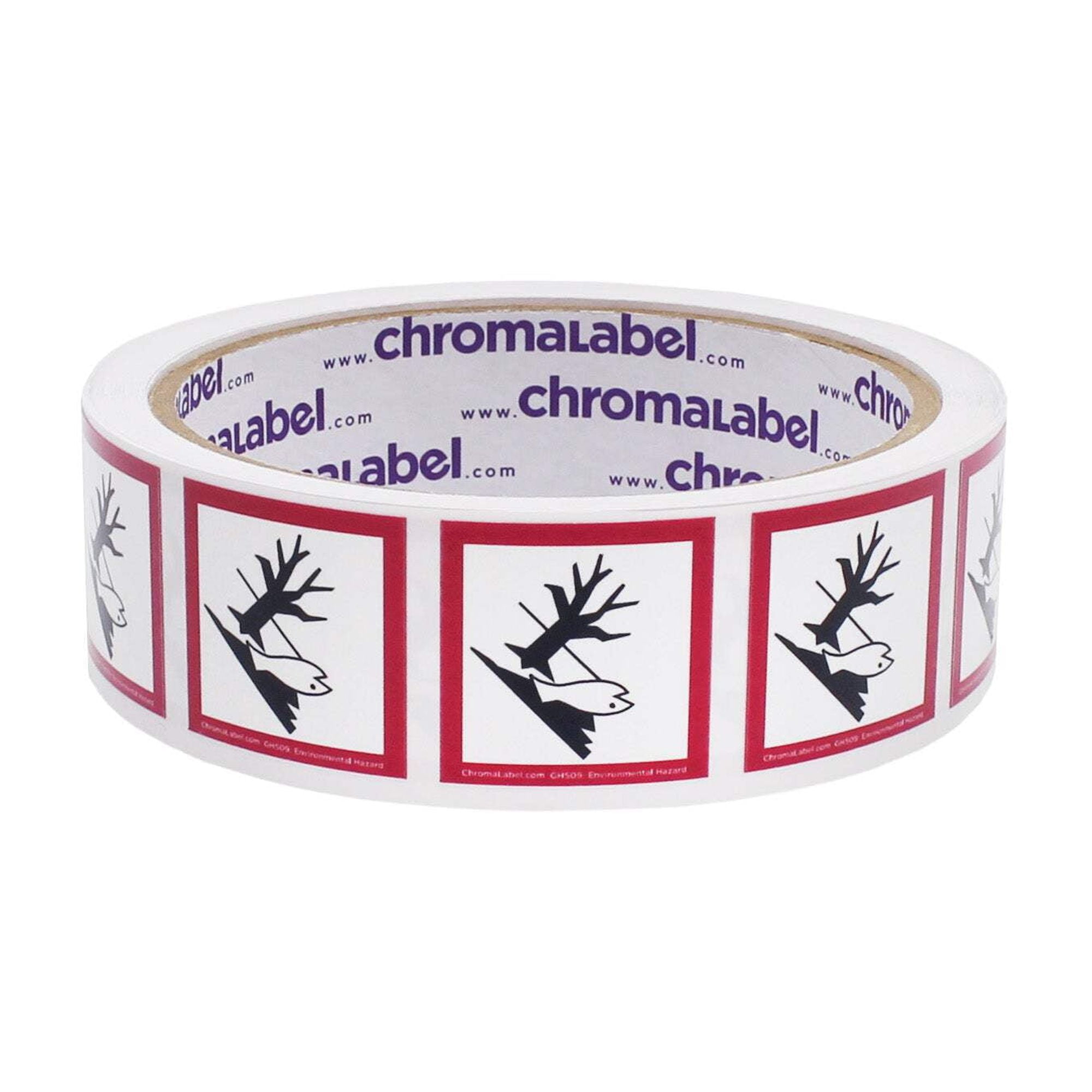 2" x 2" Permanent Durable Square D.O.T. Hazard Labels, GHS09 ...