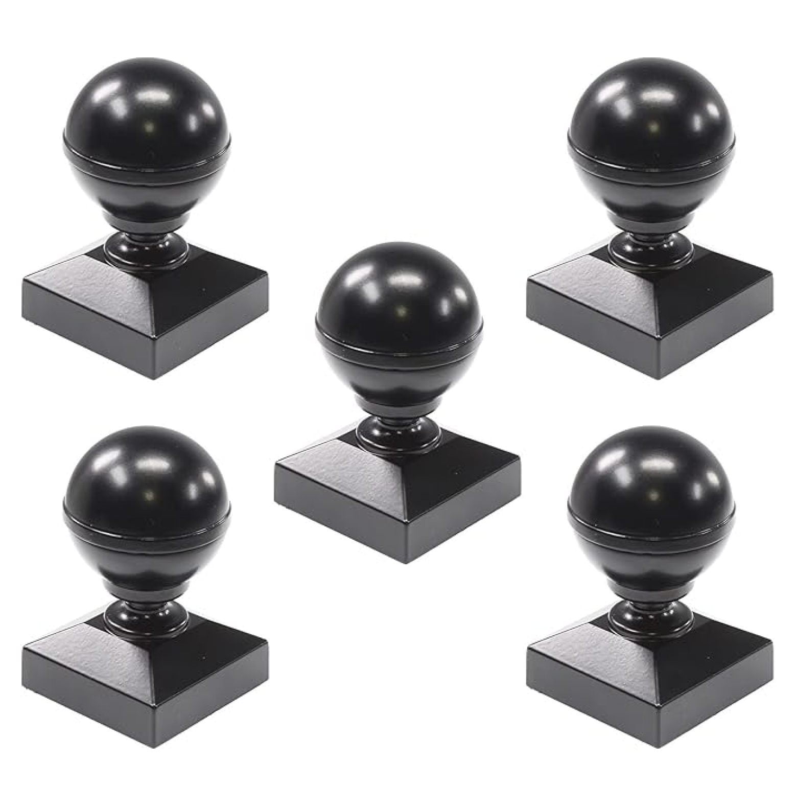 2" x 2" Square Black Aluminum Post for Aluminum Fence Posts | Black ...