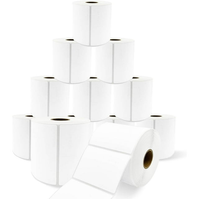 2" x 2" Square Direct Thermal Shipping Address Labels Multipurpose QR ...