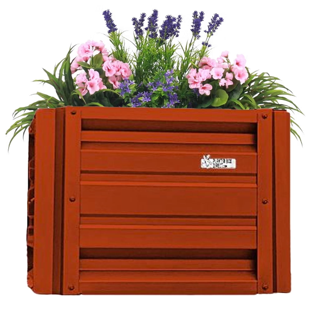 2 x 2 Square Metal Planter Box Durable Raised Garden Bed in Galvalume ...